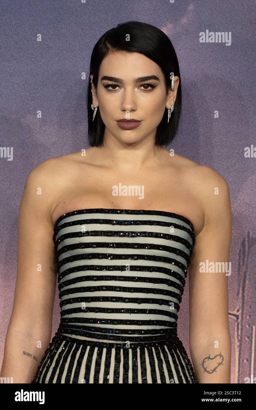 Dua Lipa attends the 'Alita: Battle Angel' World Premiere at the Odeon ...