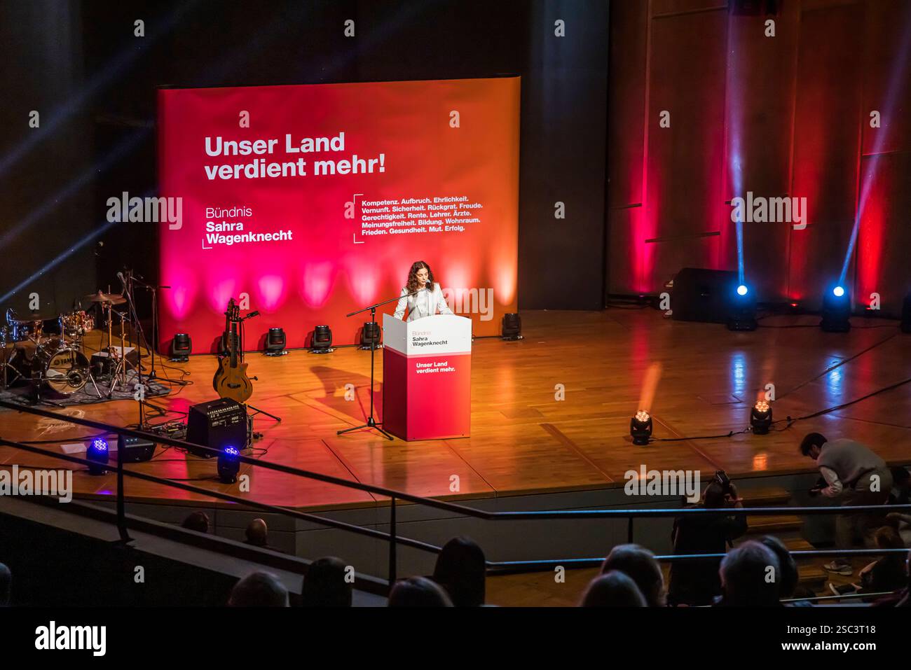 Jessica Tatti, Co-Vorsitzende des BSW und Spitzenkandidatin in Baden ...