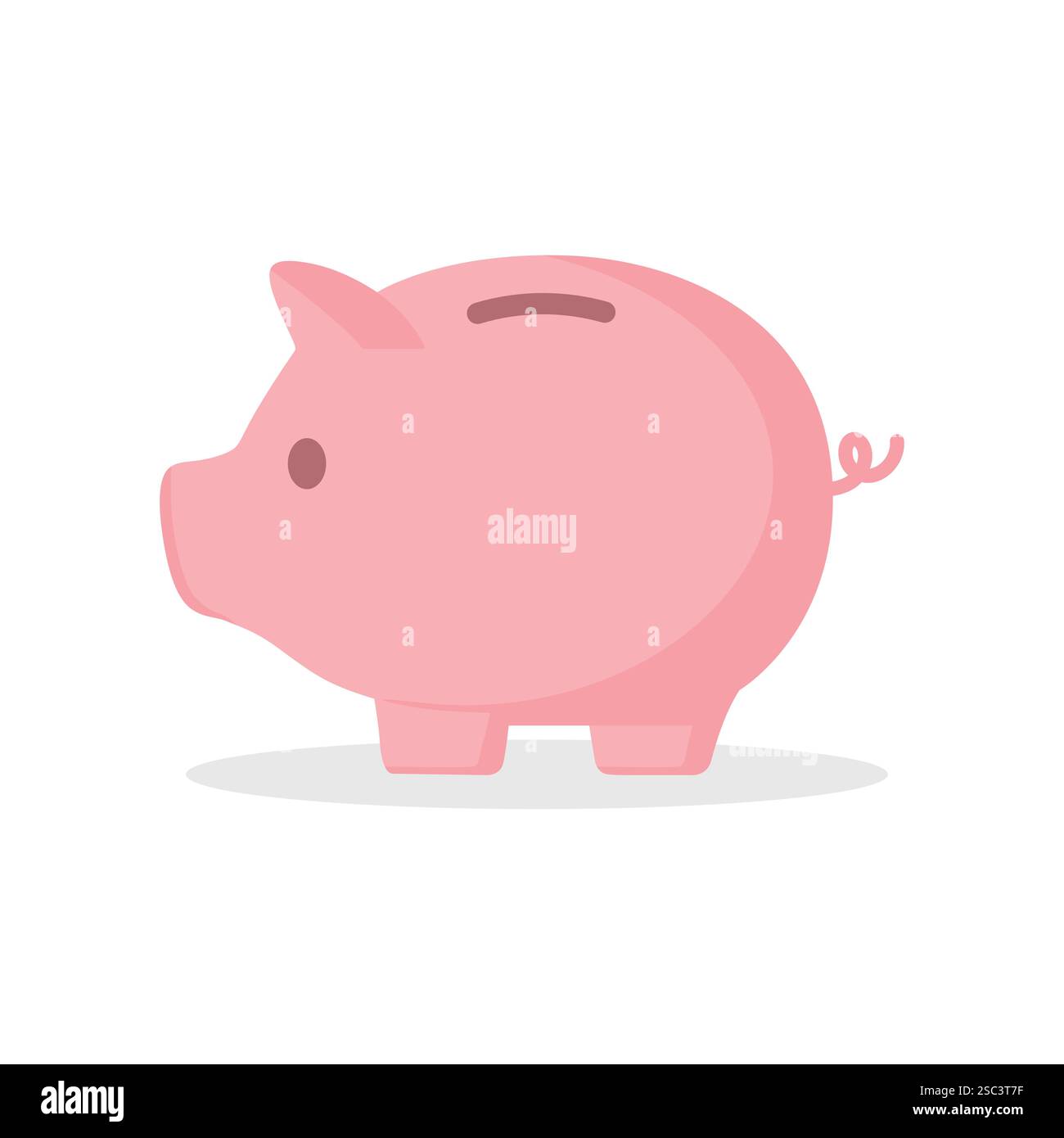 Baby piggy bank. Vector illustration. Cute pig Stock Vector Image & Art ...