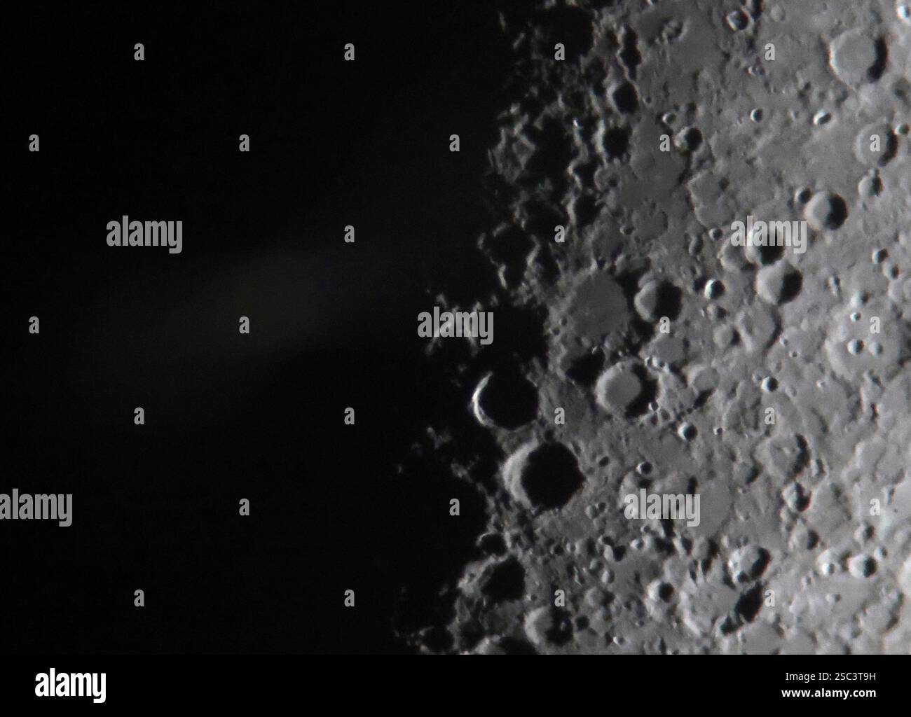 "Lunar X" is seen from Chiyoda Ward, Tokyo on February 5, 2025. When ...