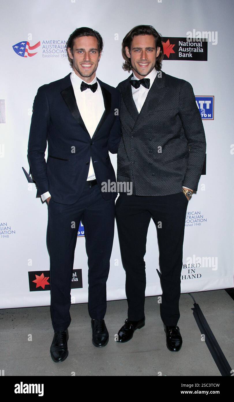 Jordan Stenmark and Zac Stenmark arriving at the 2019 American ...
