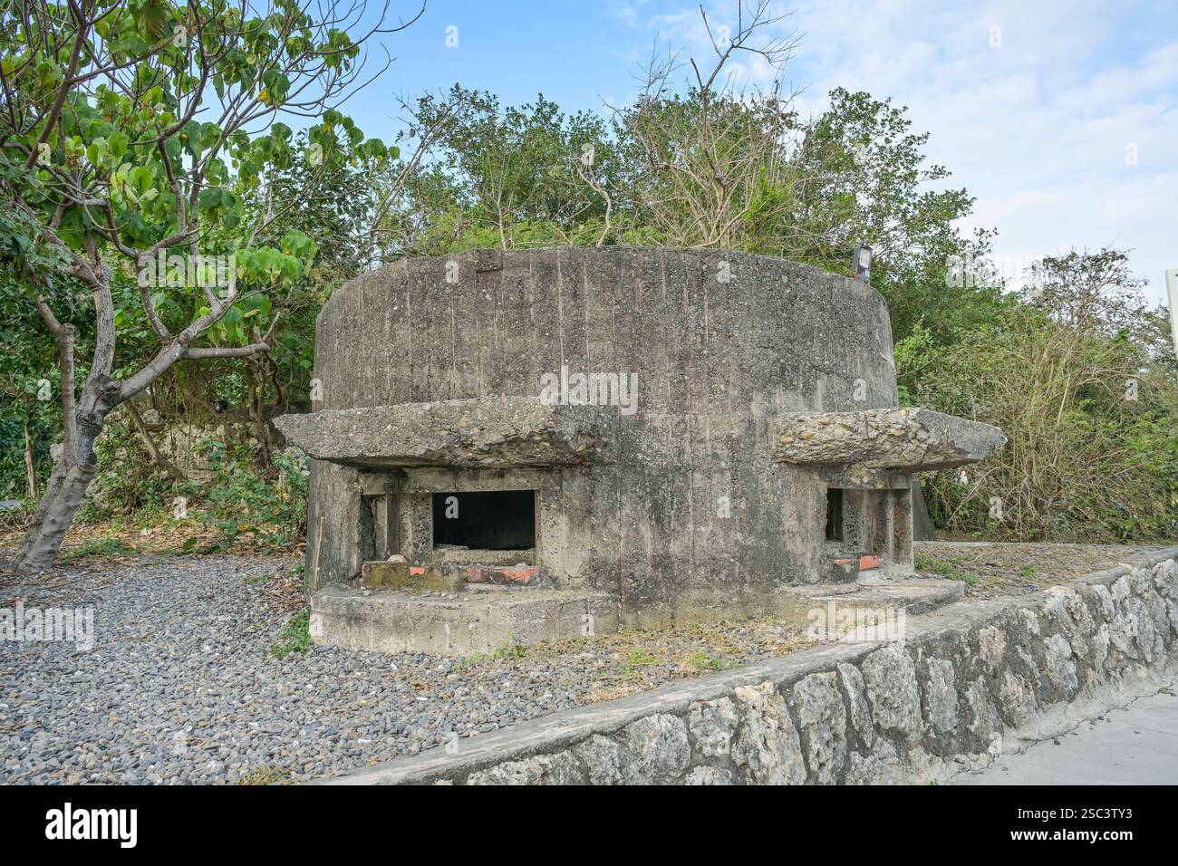 Betonbunker am Cihou Fort, Cijin Insel, Kaohsiung, Taiwan *** Concrete ...