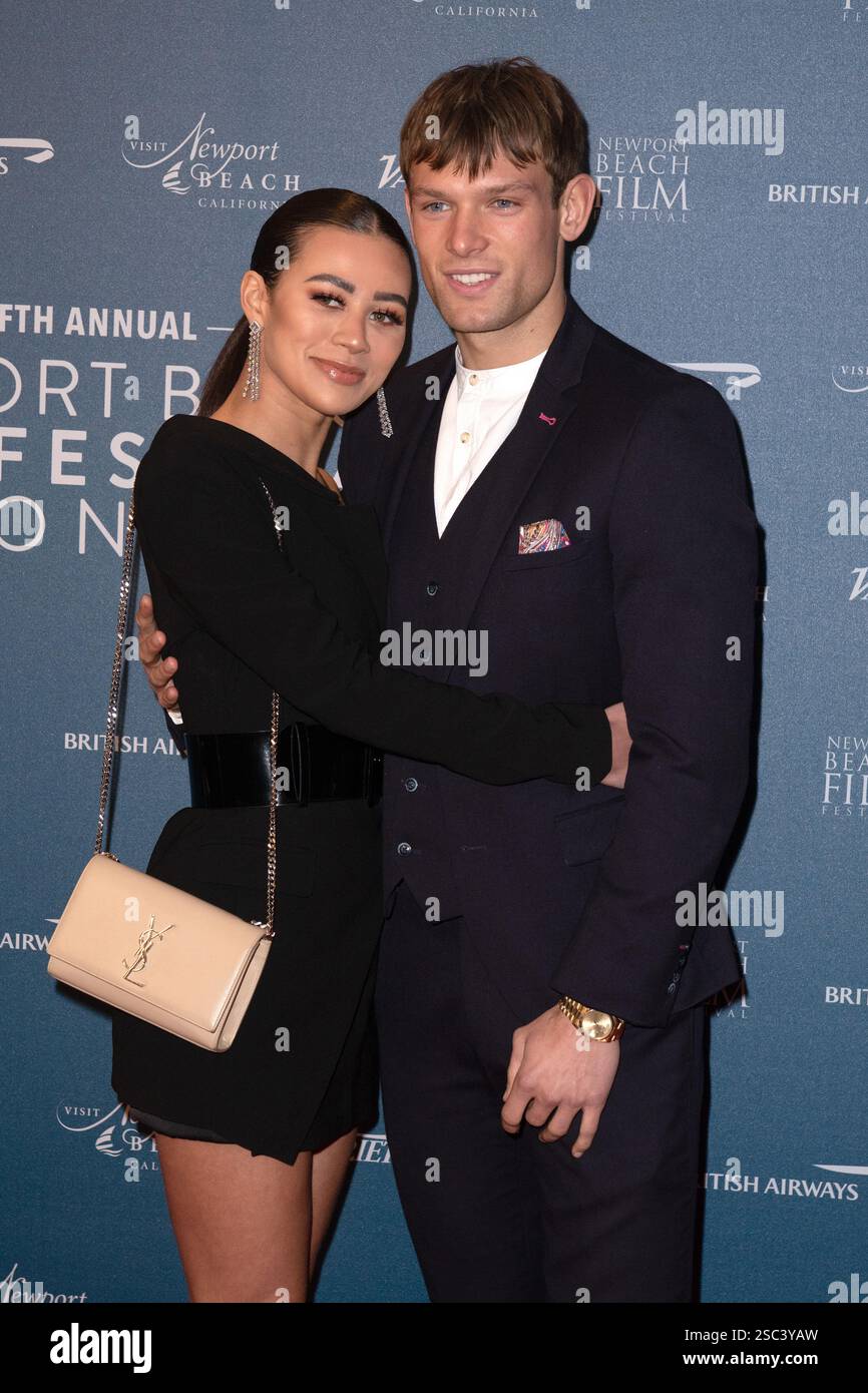 Montana Brown and Elliott Reeder attends the Newport Beach Film ...