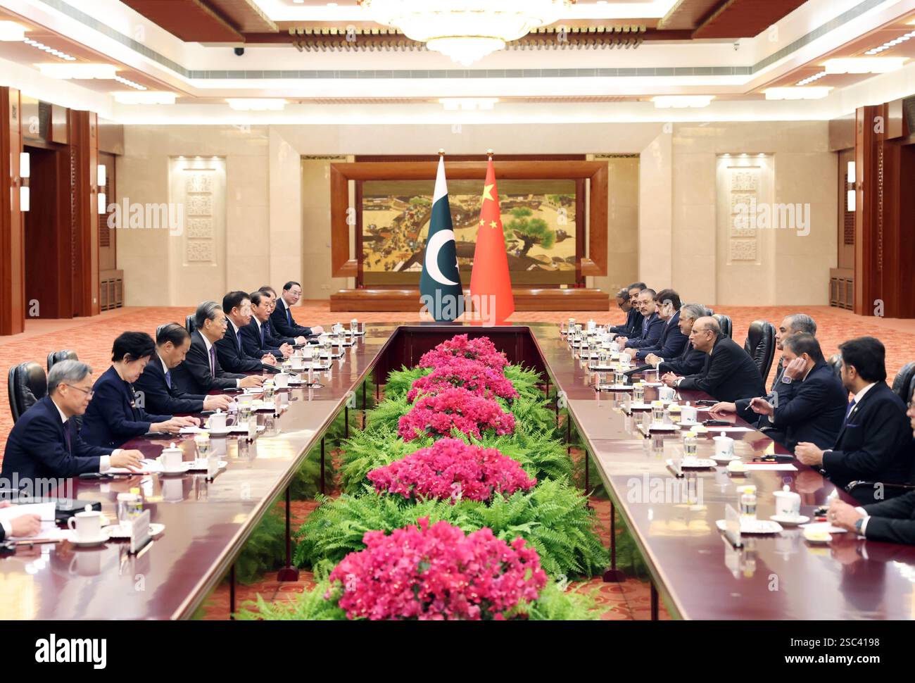 Beijing, China. 5th Feb, 2025. Zhao Leji, chairman of the National ...