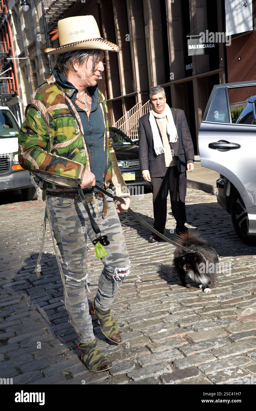 Mickey Rourke was seen leaving his SoHo hotel on February 14, 2019 in ...