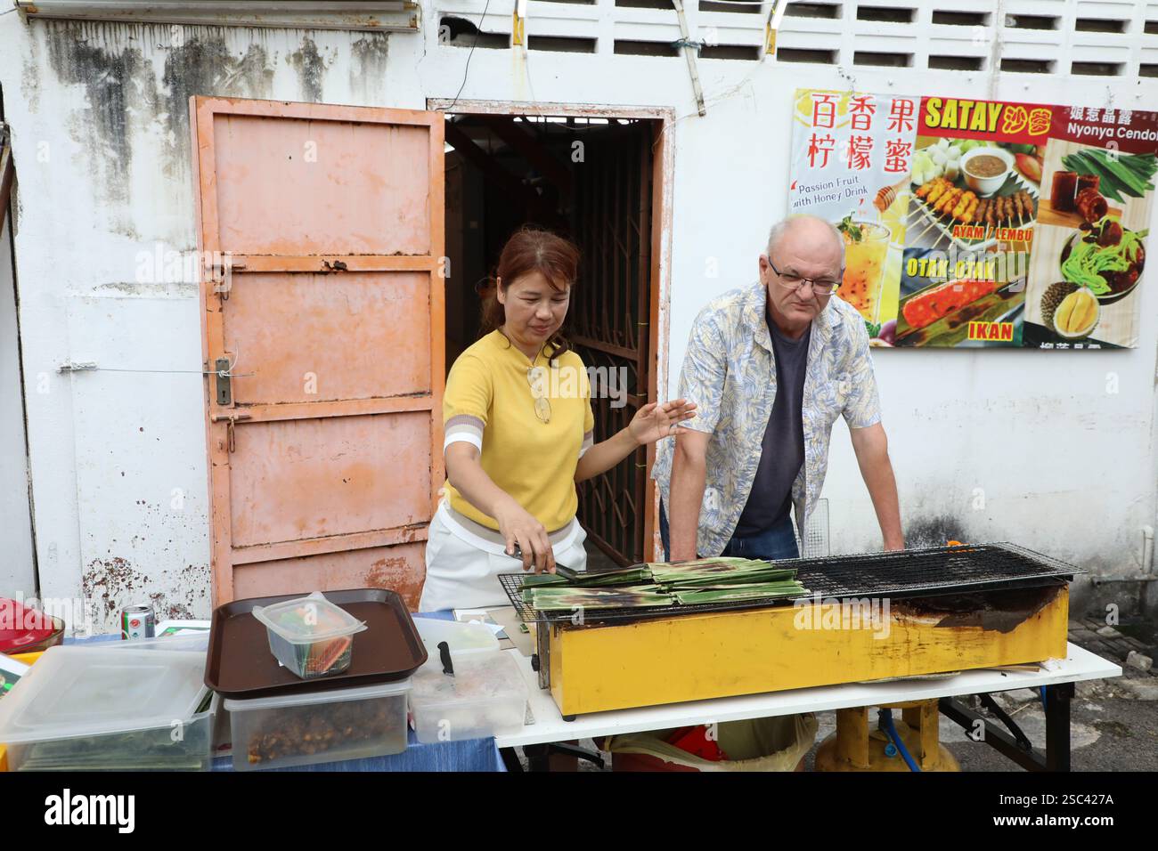 Satay in Melaka, Malaysia Stock Photo - Alamy
