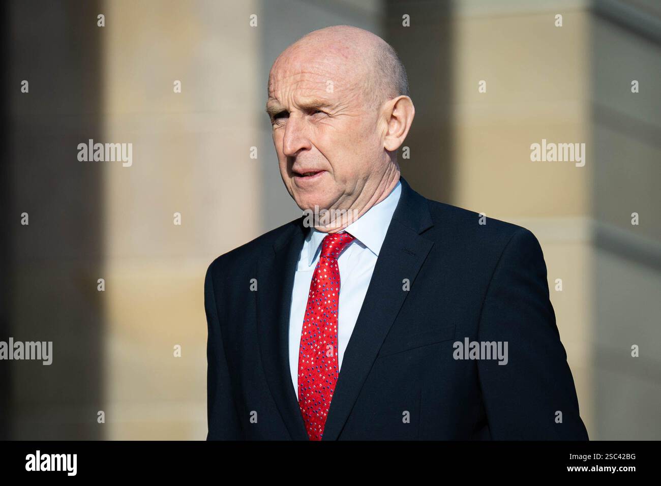 Defence Secretary John Healey arrives at Portcullis House, central ...