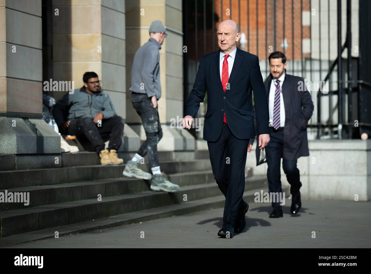 Defence Secretary John Healey arrives at Portcullis House, central ...