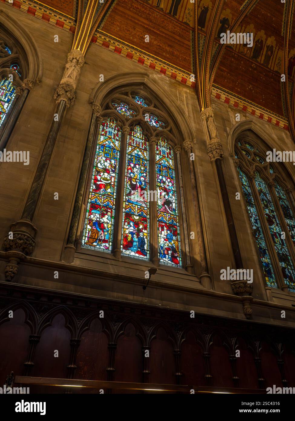 Stained Glass Window, Inside St John's College Chapel, St Johns College ...