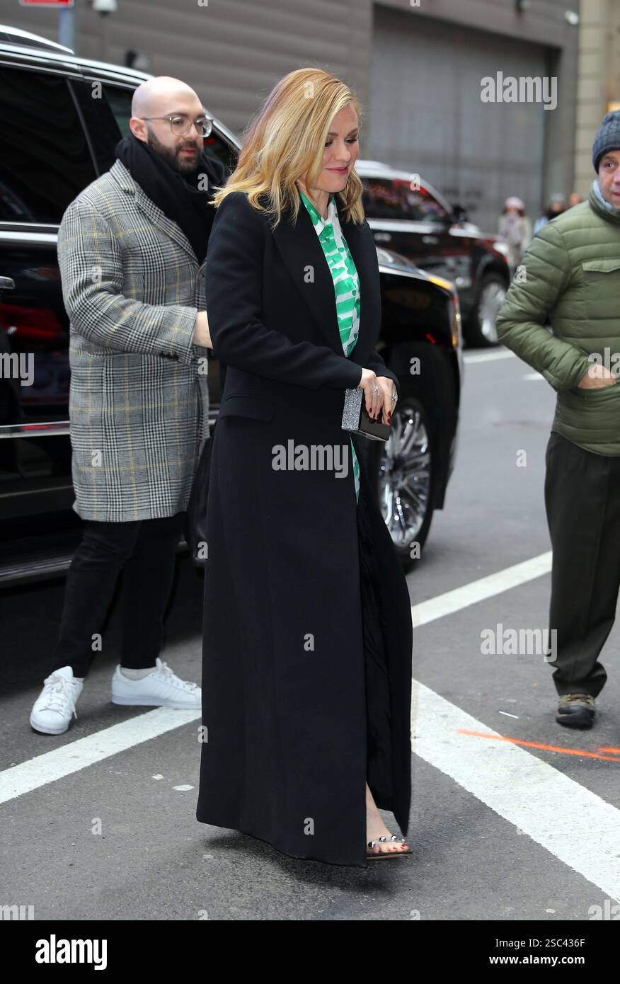Actress Anna Paquin arriving at a TV studio in Midtown Manhattan on ...