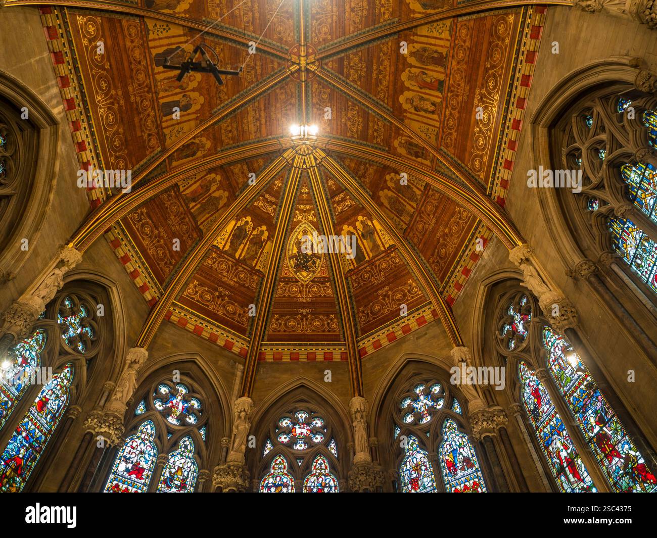 Wood Painted Ceiling, Inside St John's College Chapel, St Johns College ...