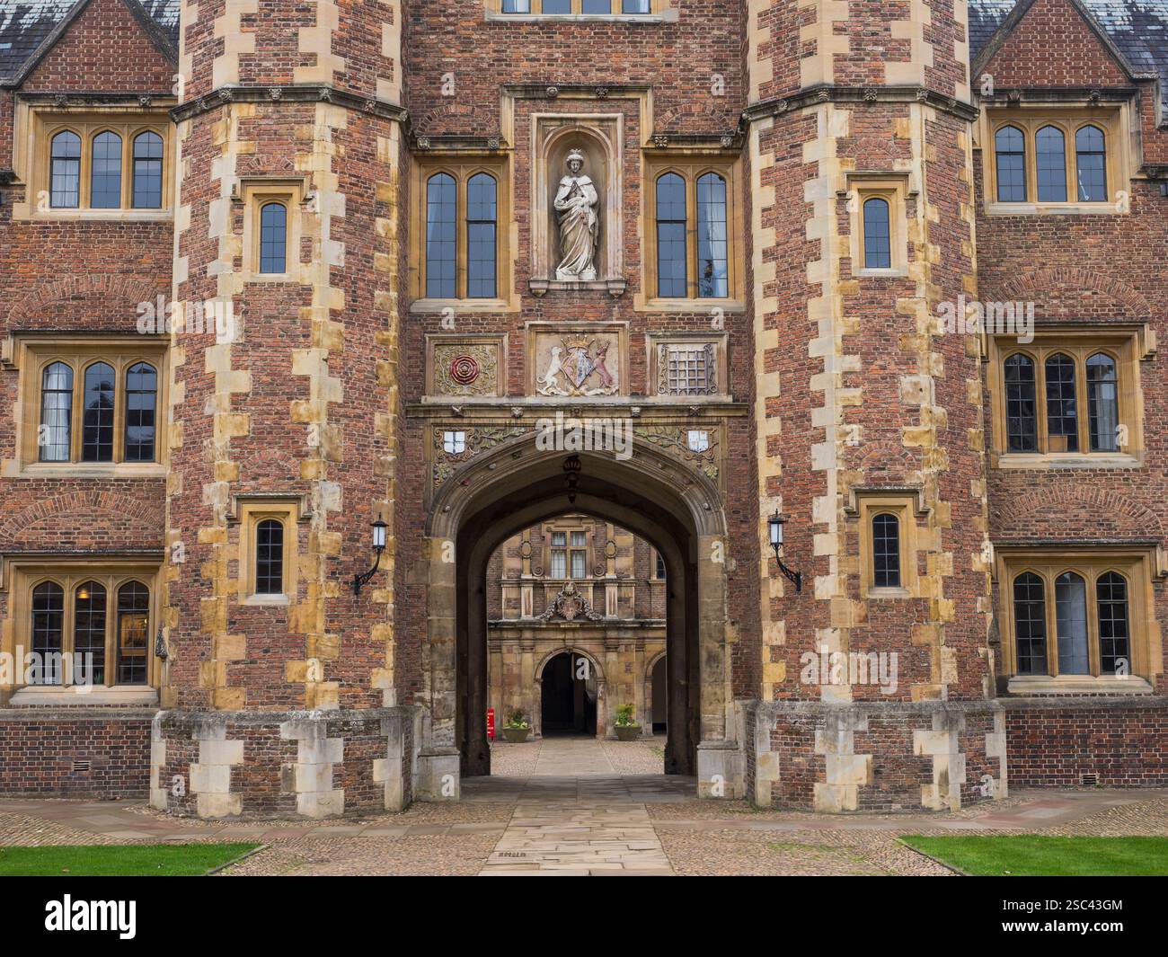 The Shrewsbury Tower, Arms of the Countess of Shrewsbury, Statue of ...