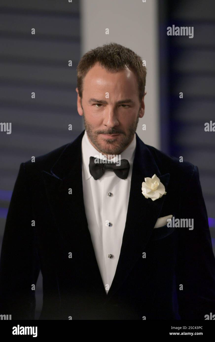 Tom Ford arriving at the 2019 Vanity Fair Oscar Party at the Wallis ...