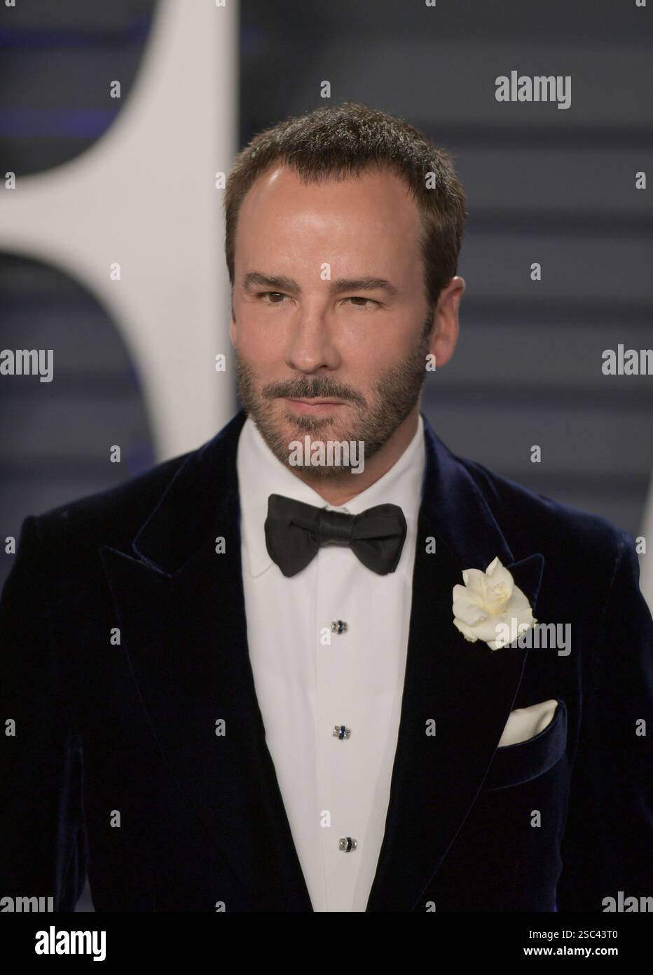 Tom Ford arriving at the 2019 Vanity Fair Oscar Party at the Wallis ...