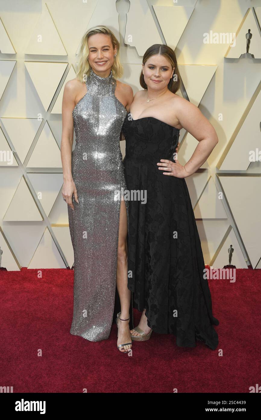 Brie Larson and Milaine Desaulniers arriving at the 91st Annual Academy ...