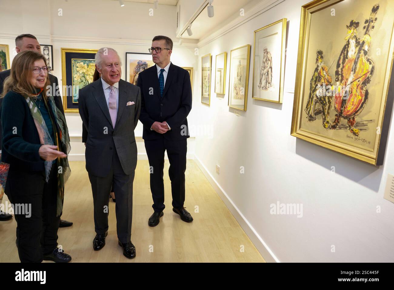 Britain's King Charles III visits the Polish Social and Cultural ...