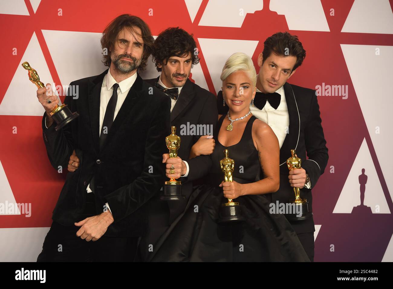 Andrew Wyatt, Anthony Rossomando, Mark Ronson and Lady Gaga in the ...