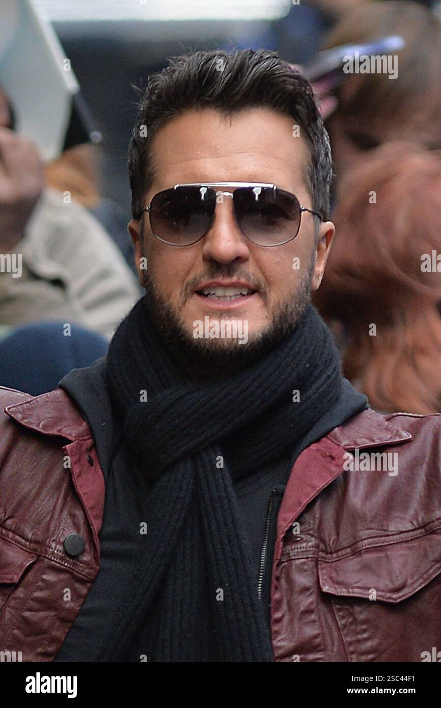 Luke Bryan leaving a taping of Good Morning America in Times Square on ...