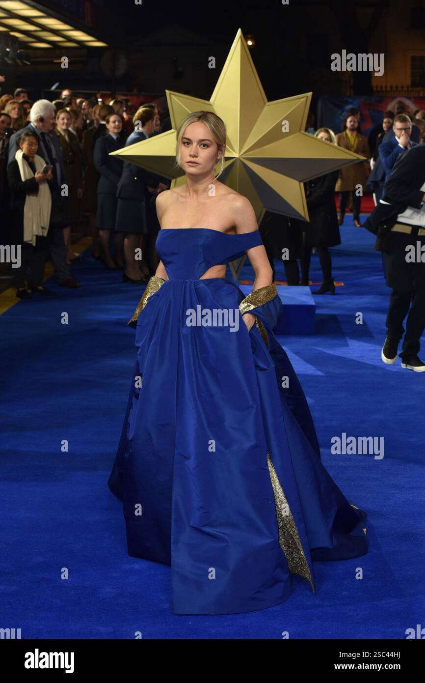 Brie Larson attends the 'Captain Marvel' UK Gala Screening at the ...