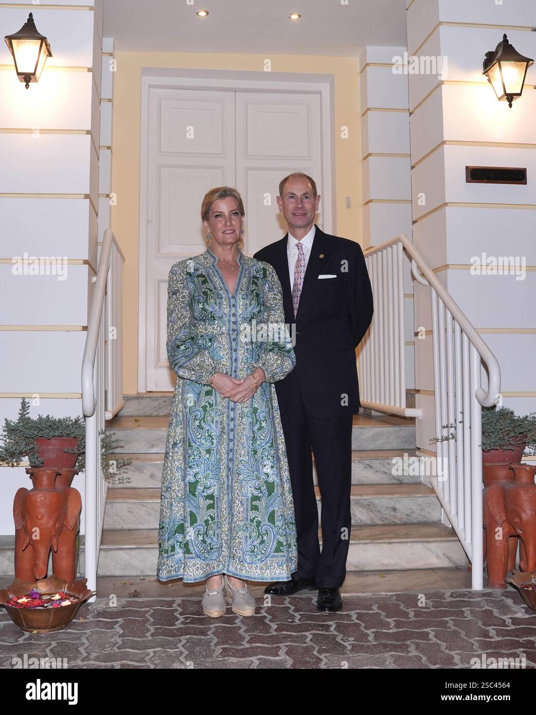 The Duke and Duchess of Edinburgh arrive for a youth-focused reception ...