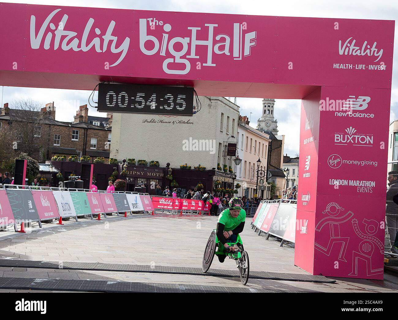 Simon Lawson, second in the wheelchair catagorie of the Vitality Big ...