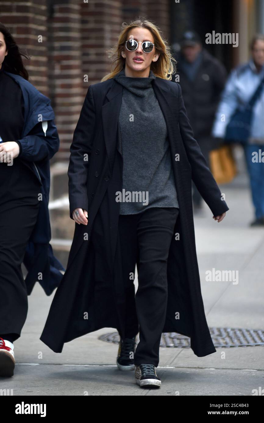 Ellie Goulding arriving to tape an appearance on 'The Late Show with ...