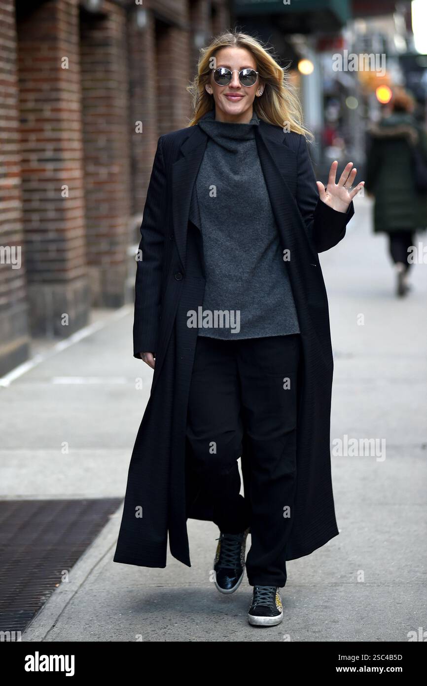 Ellie Goulding arriving to tape an appearance on 'The Late Show with ...