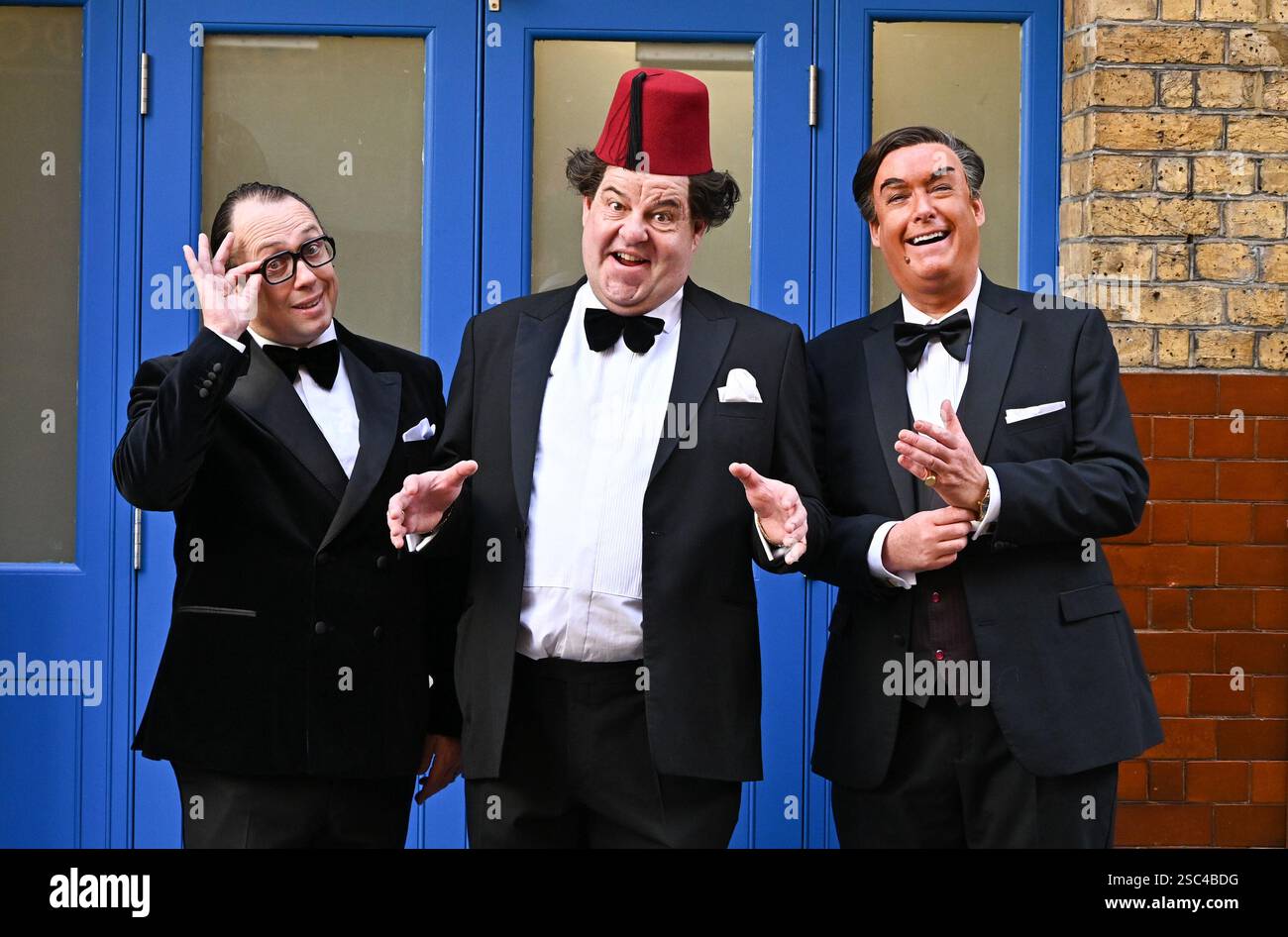Bob Golding (as Eric Morecambe), Damian Williams (as Tommy Cooper) and ...