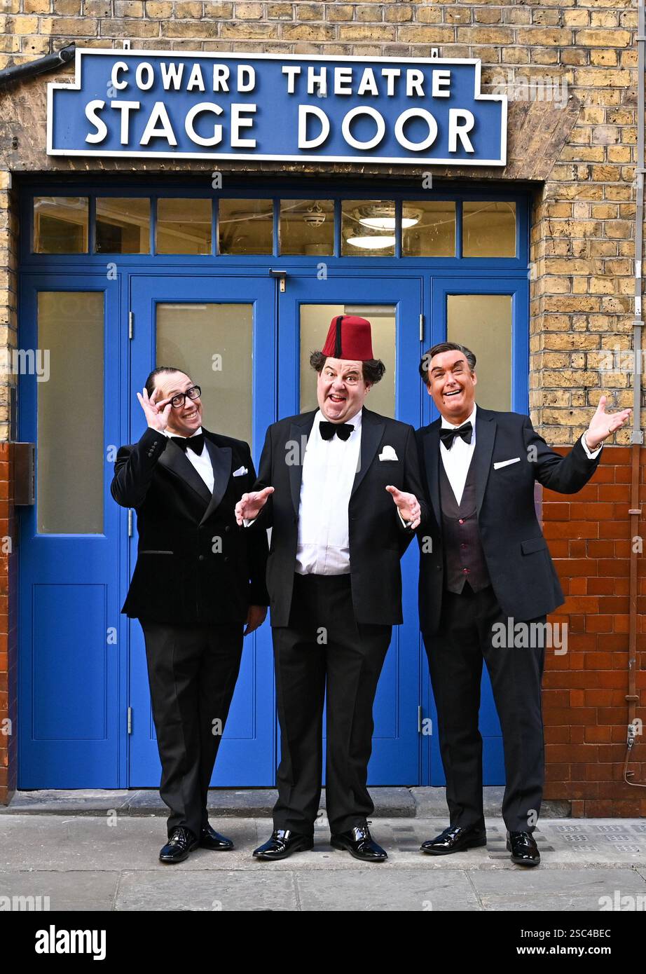 Bob Golding (as Eric Morecambe), Damian Williams (as Tommy Cooper) and ...