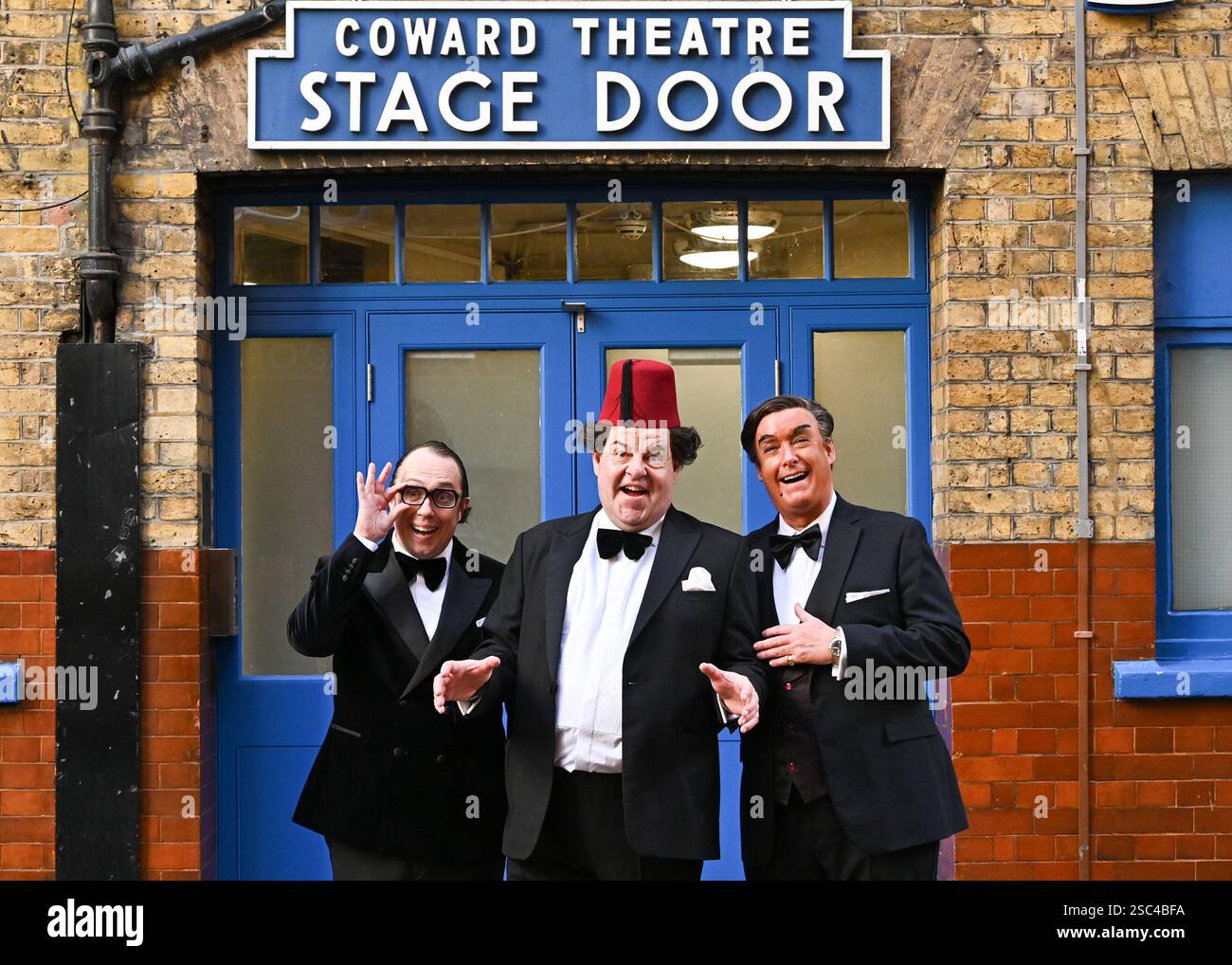 Bob Golding (as Eric Morecambe), Damian Williams (as Tommy Cooper) and ...