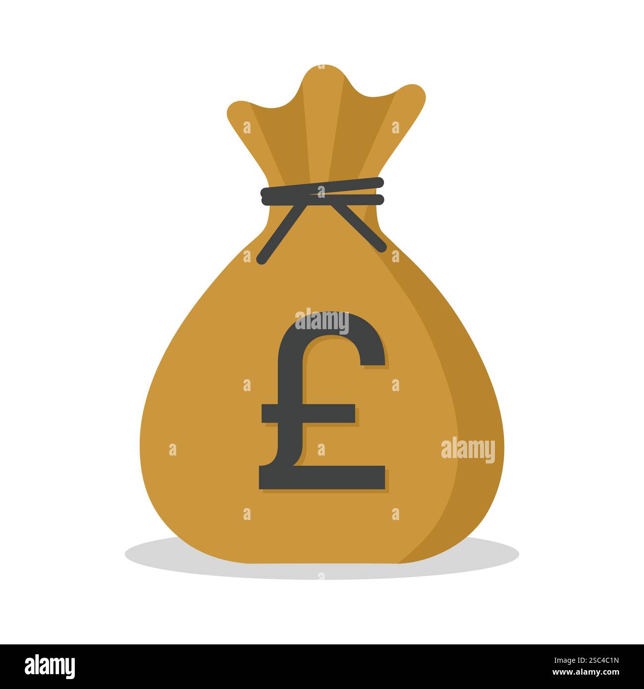 Money sack with Pound currency sign capital of united kingdom icon ...