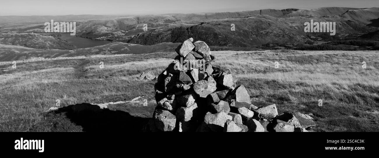 The Summit Cairn of Hart Side fell, Lake District National Park ...