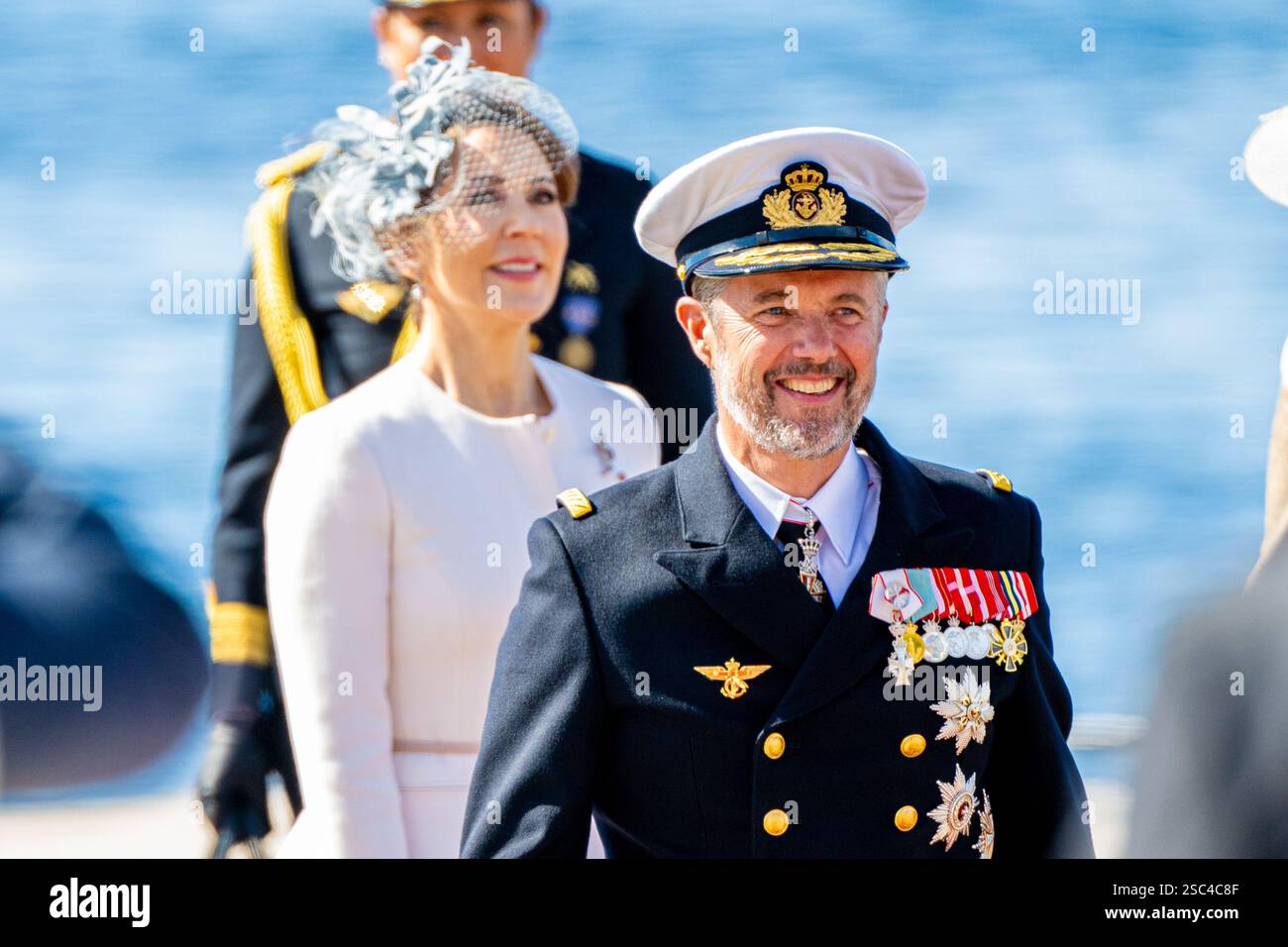 Copenhagen, Denmark. 14th May, 2024. Queen Mary of Denmark with King Frederik X, Crown Prince ...