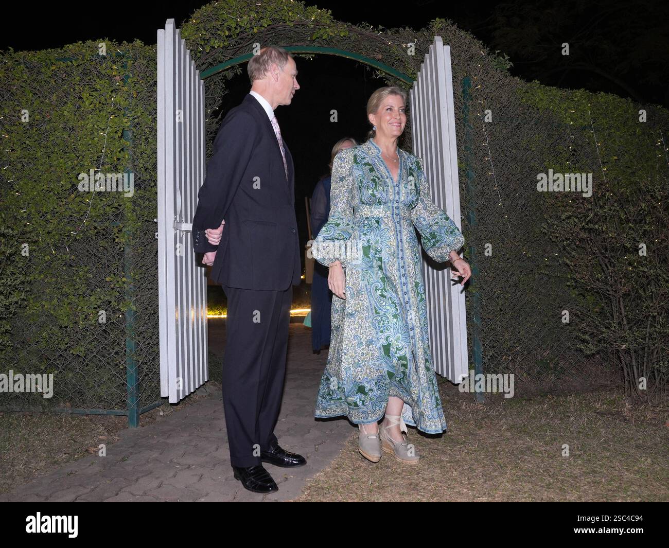 The Duke and Duchess of Edinburgh arrive for a youth-focused reception ...