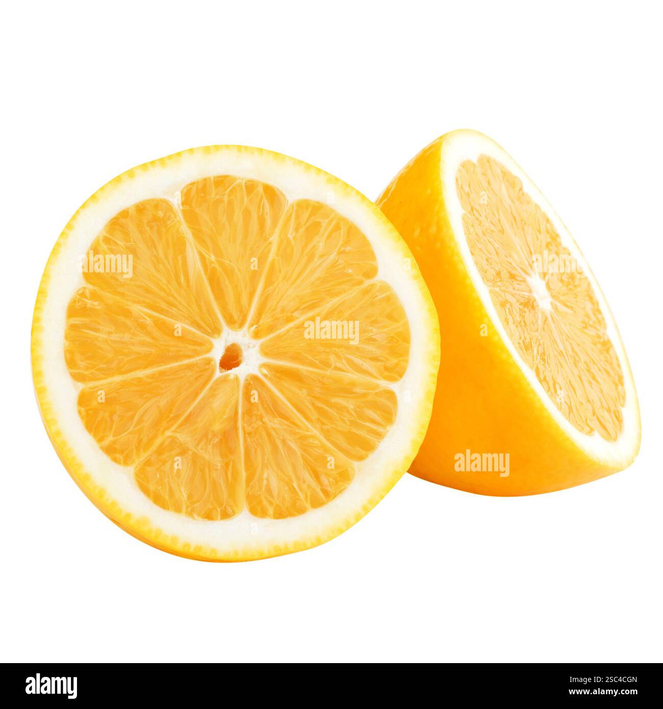 Two ripe halves lime Cut Out Stock Images & Pictures - Alamy
