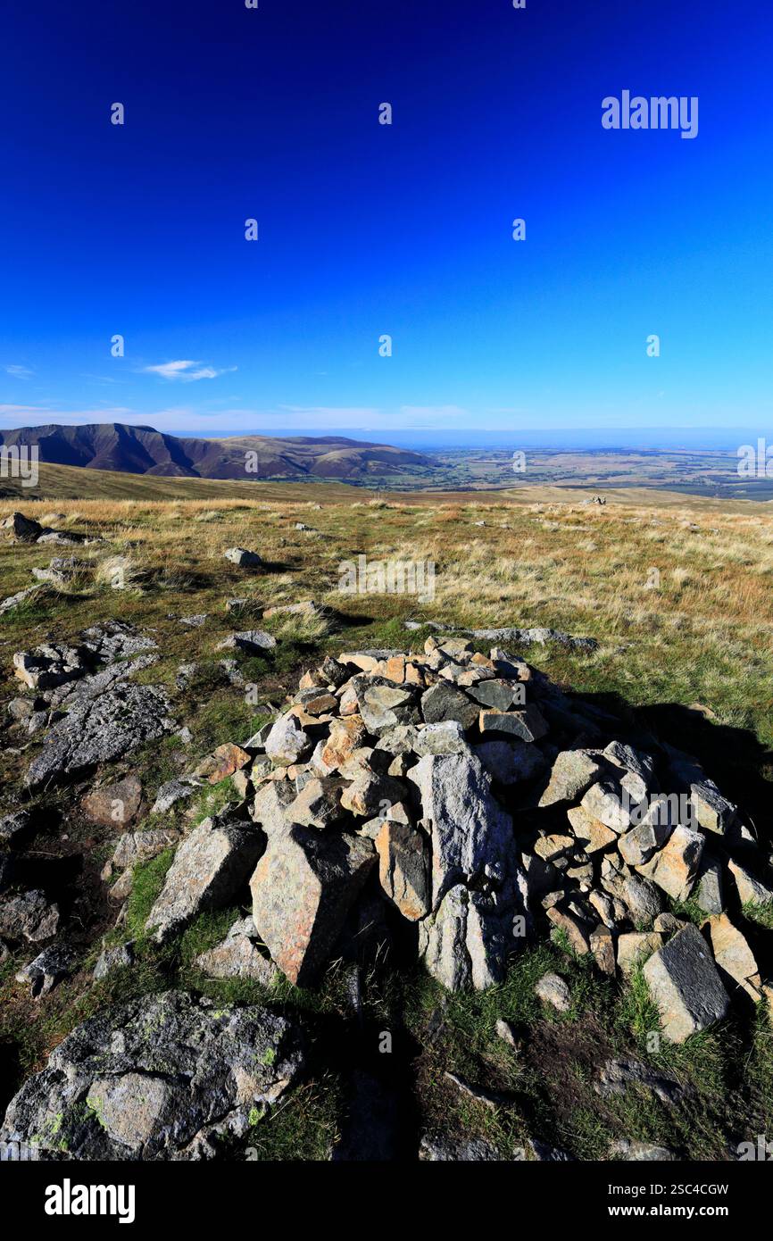 The Summit Cairn of Hart Side fell, Lake District National Park ...