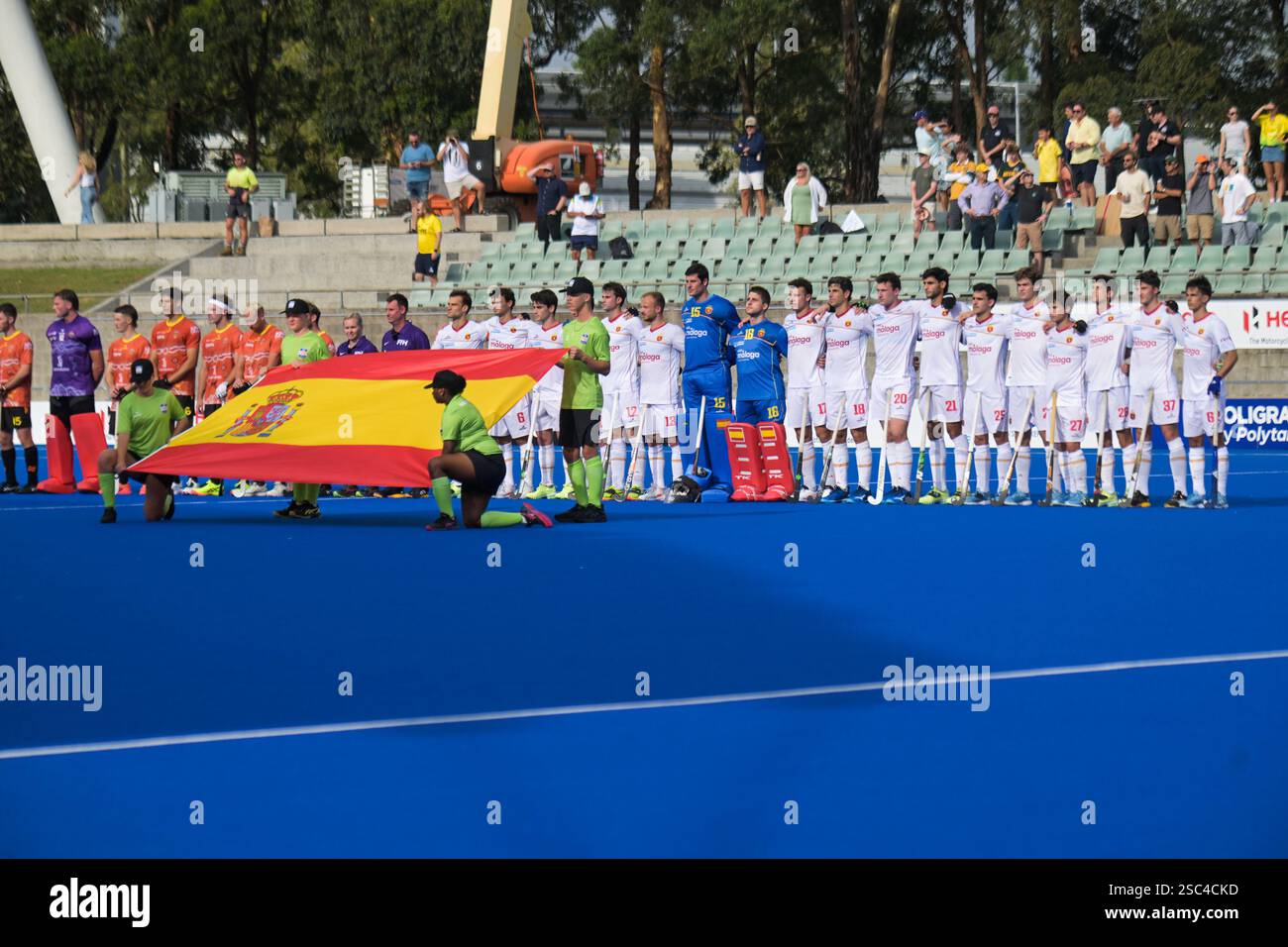 Sydney Olympic Park, Australia. 05th Feb, 2025. Spain Men Hockey team ...
