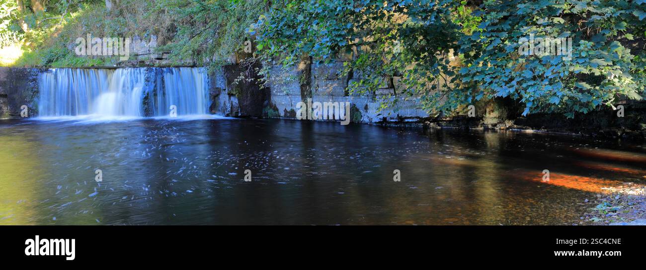 The River Greta at Mill Force, Gilmonby, Bowes village, Teesdale ...