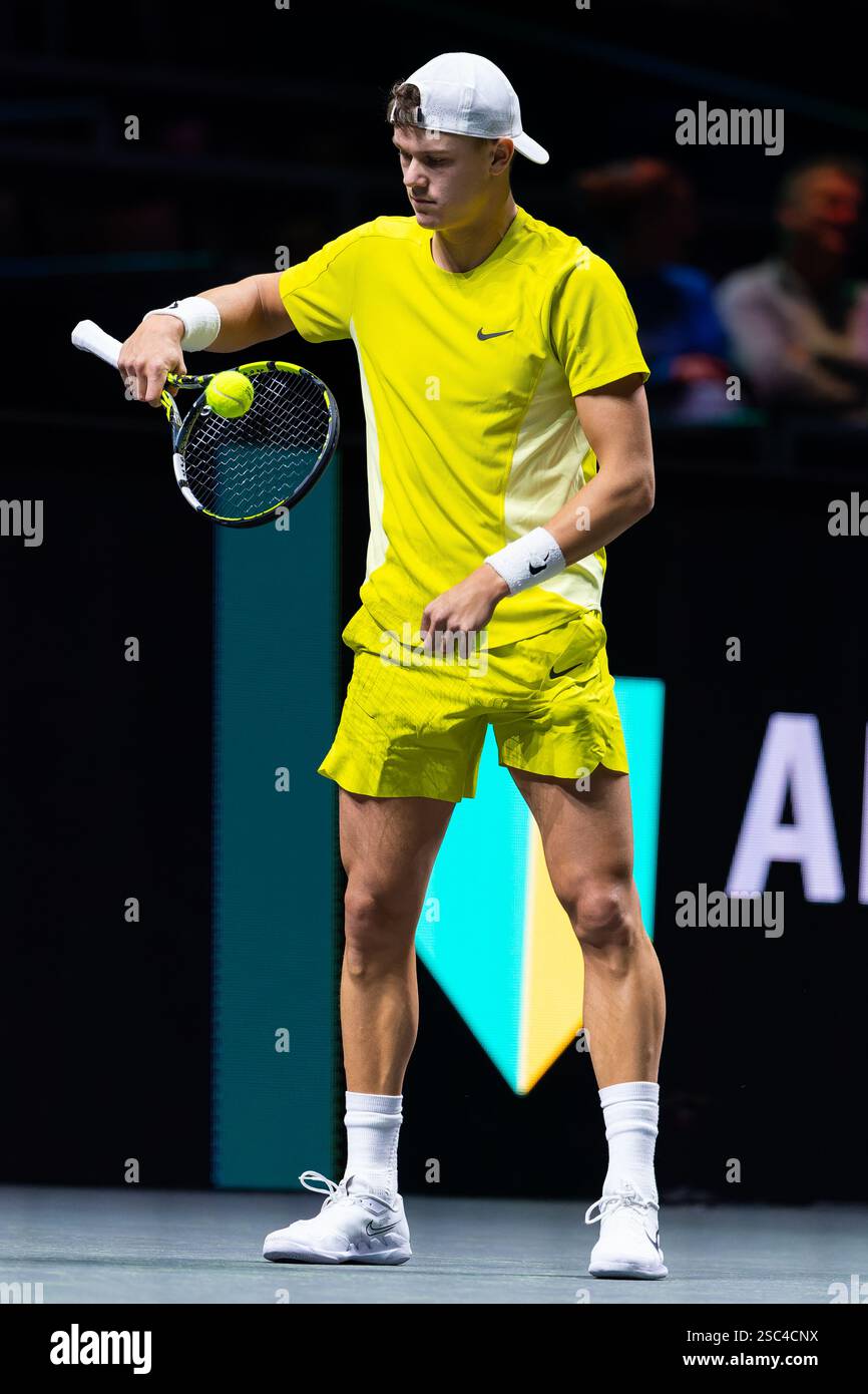 Rotterdam, Netherlands. 04th Feb, 2025. ROTTERDAM, NETHERLANDS - FEBRUARY 4: Holger Rune of ...