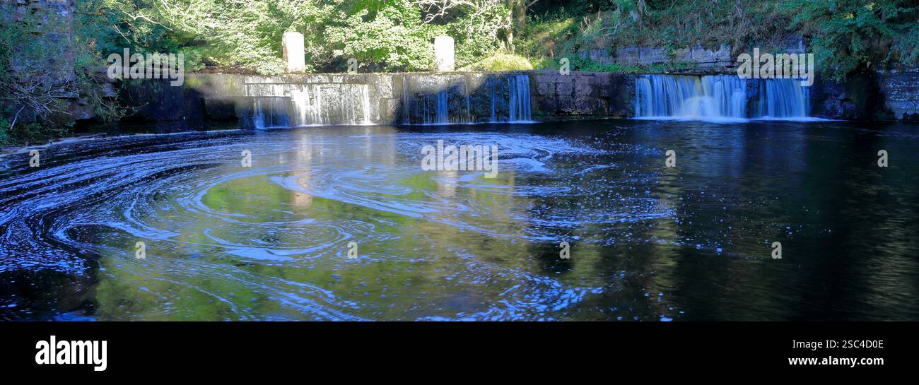 The River Greta at Mill Force, Gilmonby, Bowes village, Teesdale ...