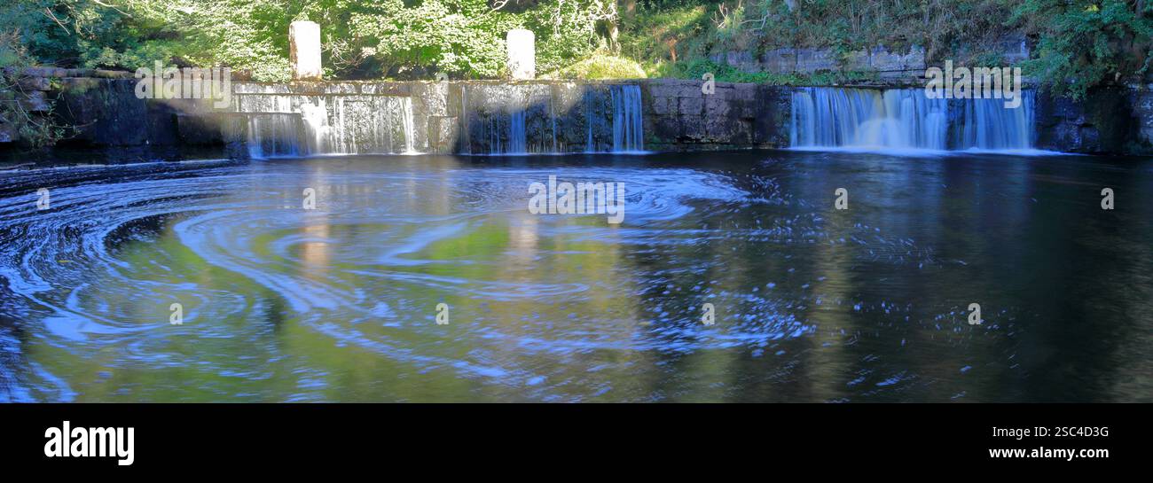 The River Greta at Mill Force, Gilmonby, Bowes village, Teesdale ...