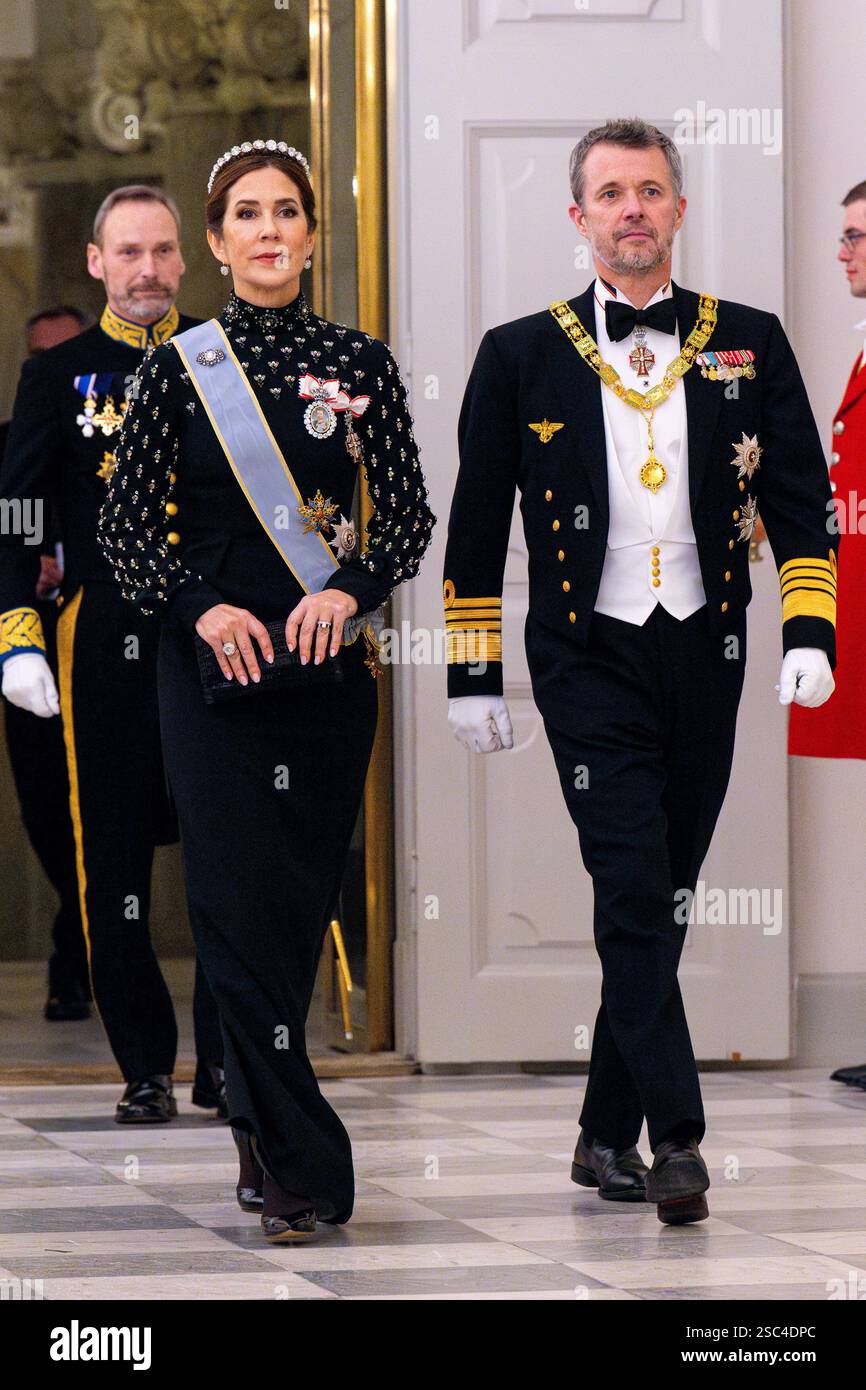 Copenhagen, Denmark. 06th Dec, 2024. Queen Mary of Denmark with King Frederik X, Crown Prince ...