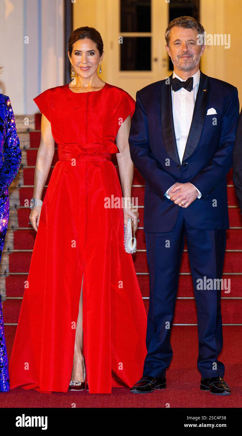 Copenhagen, Denmark. 21st Oct, 2024. Queen Mary of Denmark with King Frederik X, Crown Prince ...
