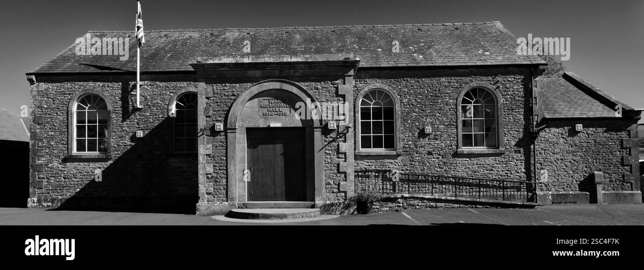 View of the Memorial Hall building, Shap village, Eden District ...