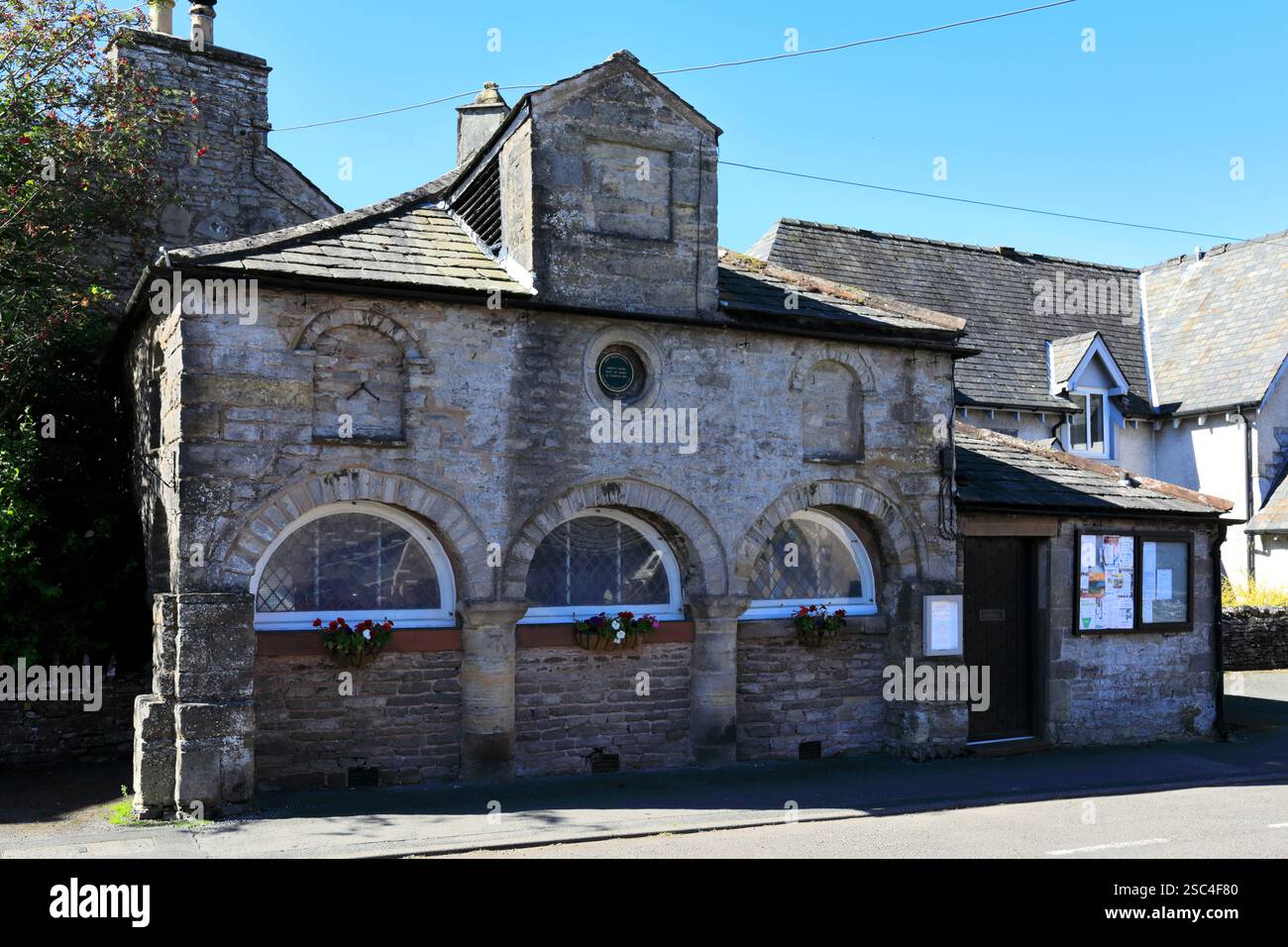 View of the Market Cross building, Shap village, Eden District ...