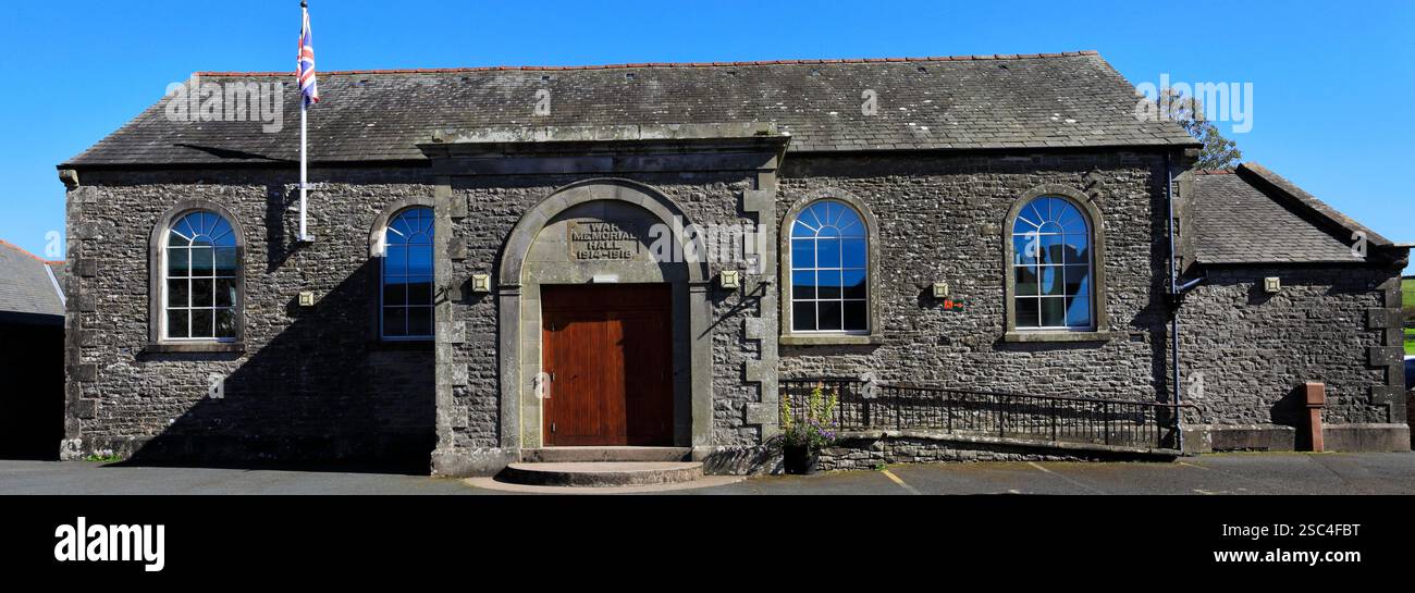 View of the Memorial Hall building, Shap village, Eden District ...