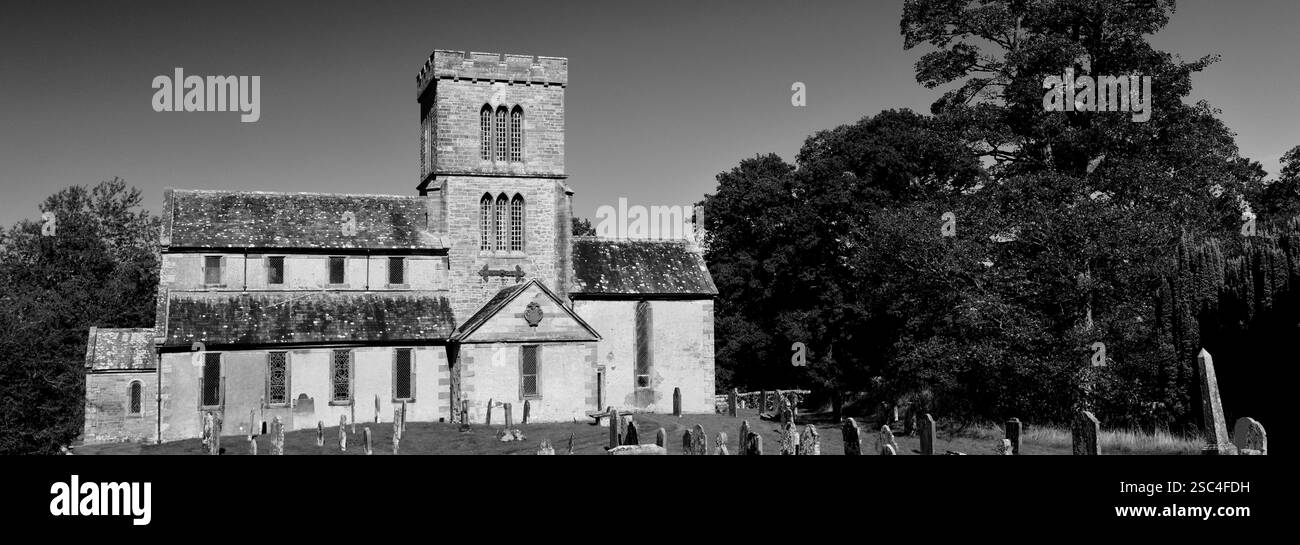 View of St Michaels church near Lowther village, Lowther Park ...