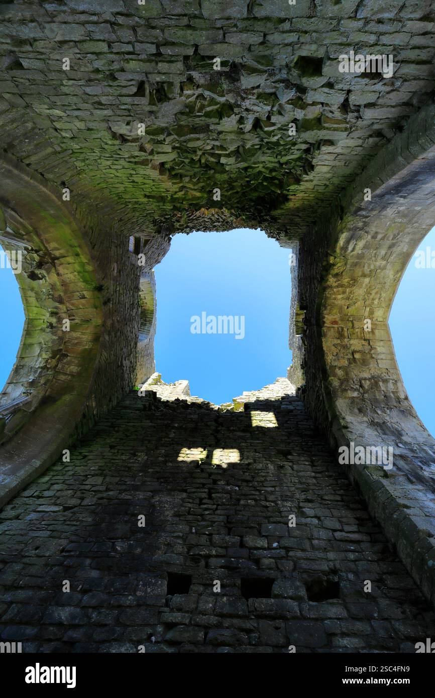 View over Shap Abbey, a monastic religious house of the ...