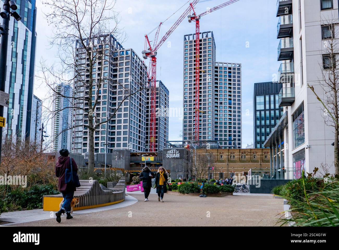 Castle Park area at the newly developed Elephant and Castle in South ...
