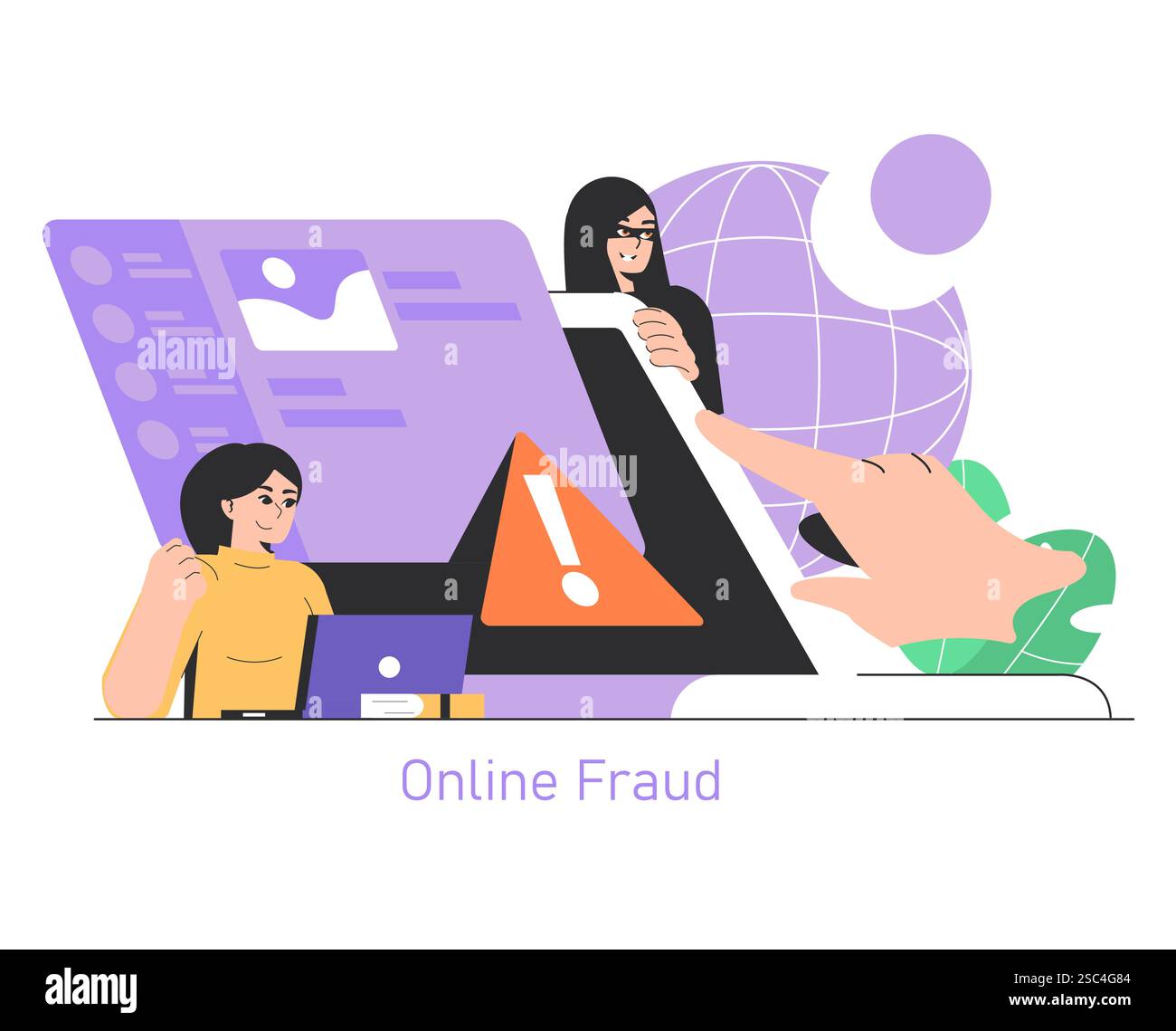 Safety Internet Day concept. Awareness on cyber threats and personal ...